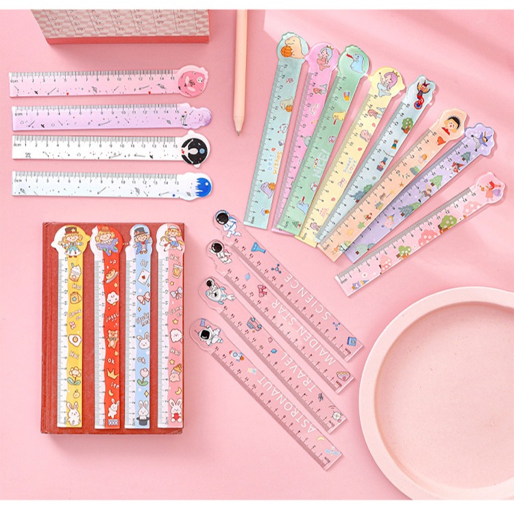 15cm Cartoon Shaped Ruler Student ins Girl Heart Scale Ruler Learning ...