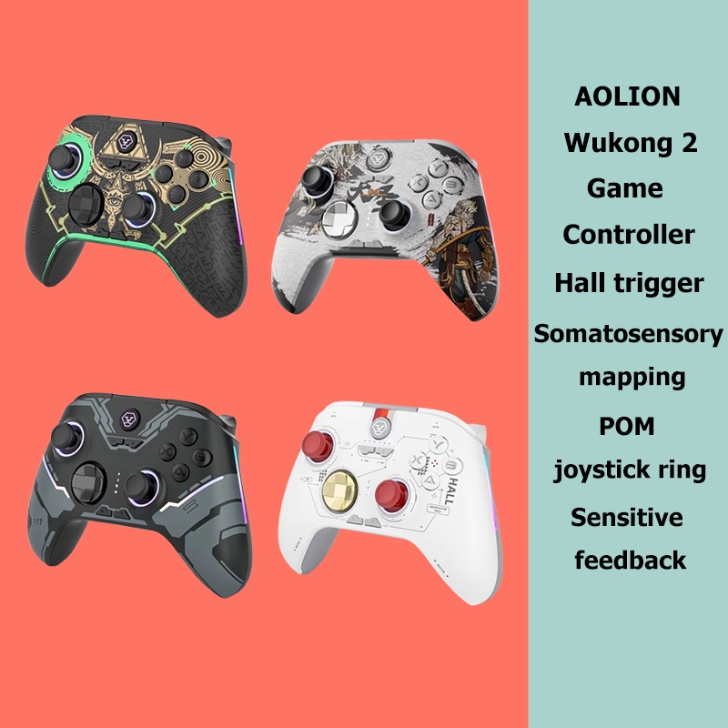 Aolion Wukong 2 Gamepad Three Mode Hall Trigger Joystick RGB Game ...