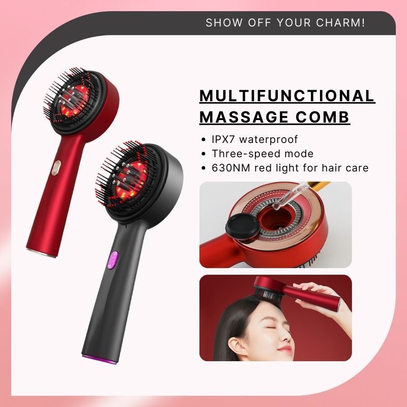 Massage Comb Hair Growth Instrument Scalp Care Massager Brushing Comb ...