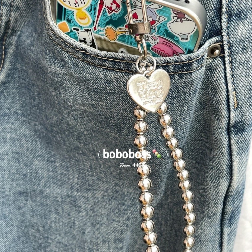 Delicate Beaded Key Chain Handmade Pearl Bow Shaped Pendant Keyring ...