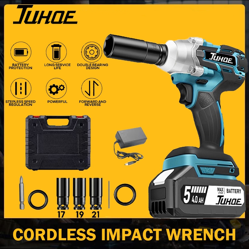 READY STOCK Impact Wrench Drill Impact Gun Electric Machine Screwdriver ...