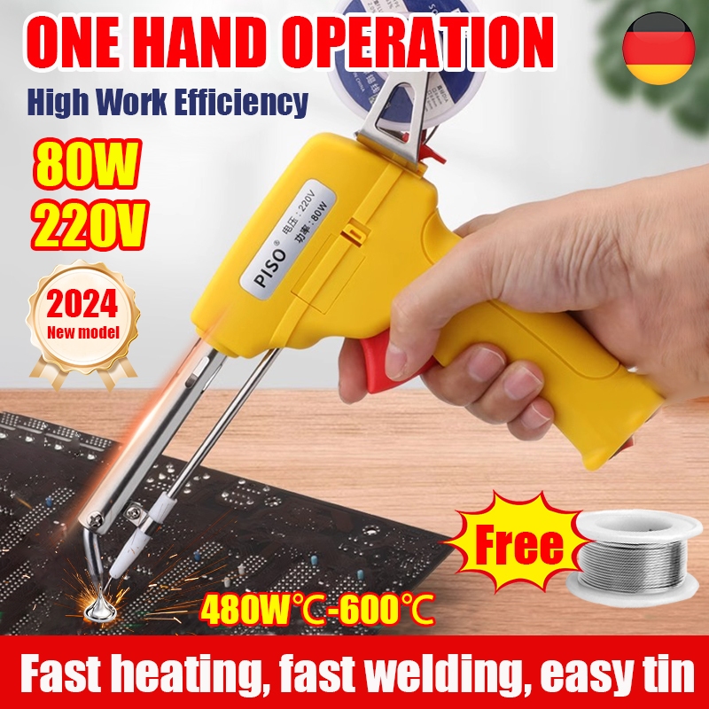 220v 80W Soldering Gun Fast Heating Up soldering iron heavy duty ...