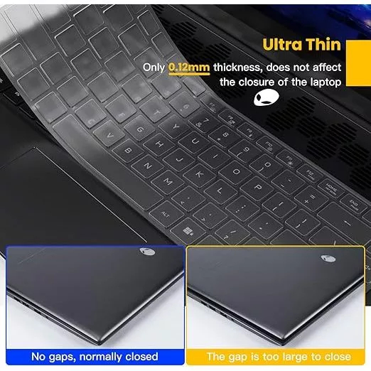 Keyboard Cover Skin for 2024 2023 Dell Alienware X16 R2 16 Inch ...