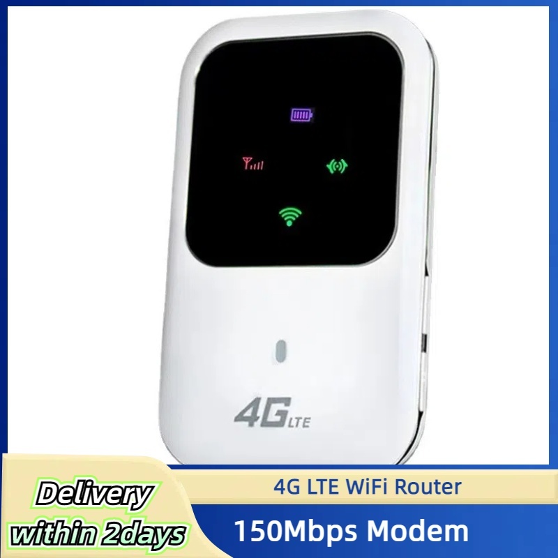 High-Speed Portable 4G LTE WiFi Router with LCD Display and SIM Card ...