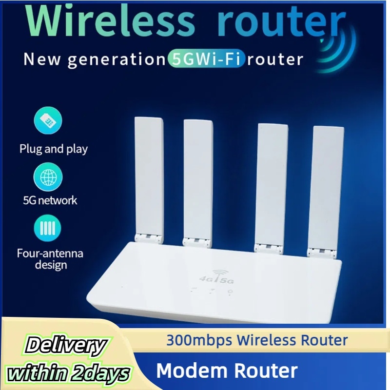 【Ready Stock】4G/5G LTE WiFi Router WiFi6 Wireless Router 300Mbps 4 ...