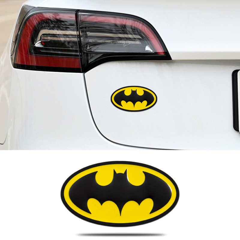 Car Metal Sticker Batman Car Sticker Modified 3D Three-dimensional ...