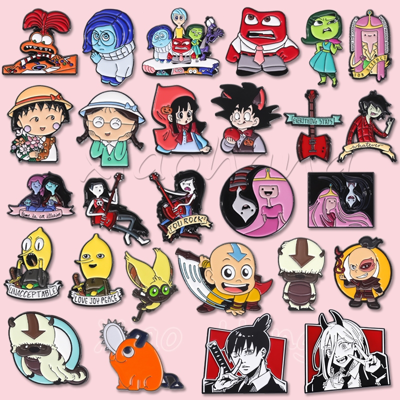 Anime Chainsaw Man Enamel Pins Pokita Macchima Brooch Spirited Away ...