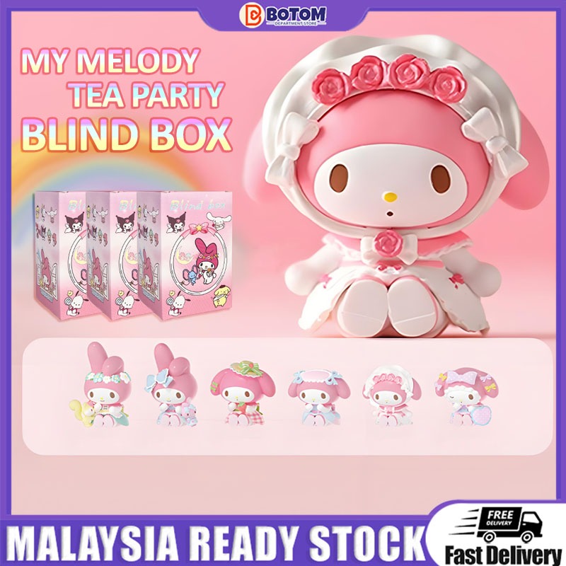 BOTOM My Melody Tea Party Blind Box Full Set Birthday Gift For Kids ...