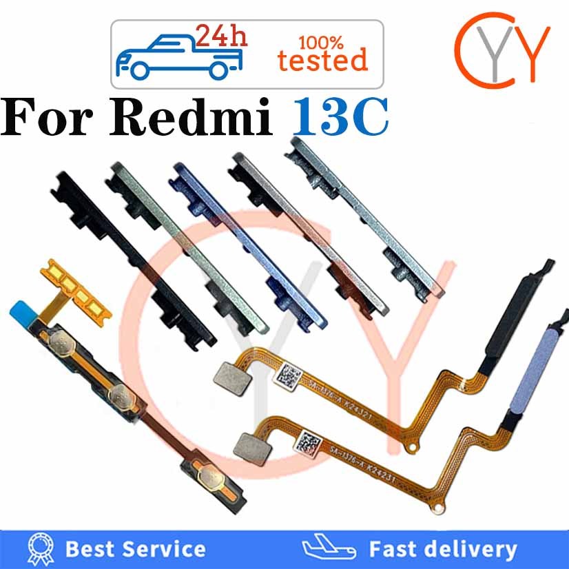 For Xiaomi Redmi 13C / POCO C65 Back Home Button Fingerprint Scanner ...
