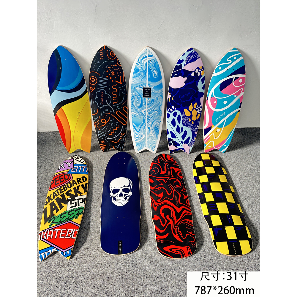 pro surfskate deck skateboard deck 28inch 30inch 31inch 33 inch 32 ...