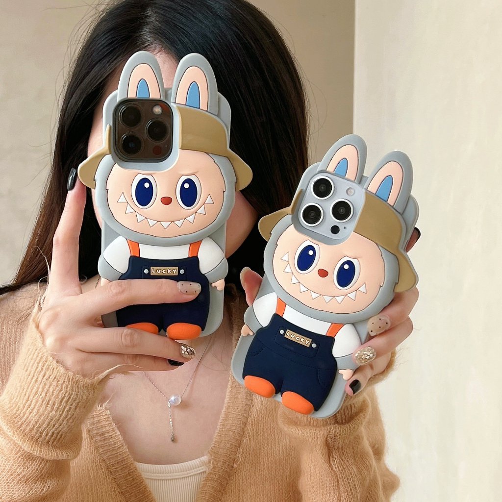 Labubu Suitable for iPhone 16 Pro Max 12 13 Pro Max 14 15 Cute 3D ...