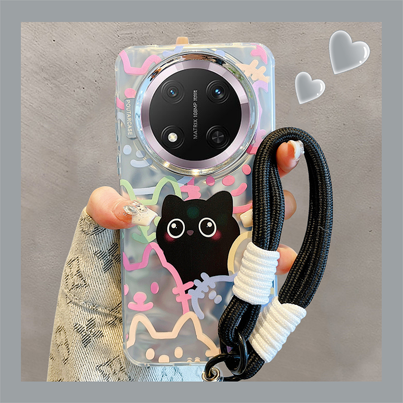 Honor X9C X9B X9A 5G Casing Honor X9C Smart Casing Cute Cat Matte Hard ...