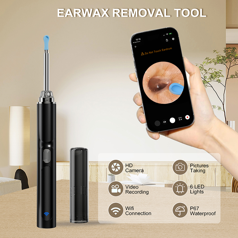 Ear wax cleaning tool ear cleaner APP visual cerdas ear wax removal ear ...
