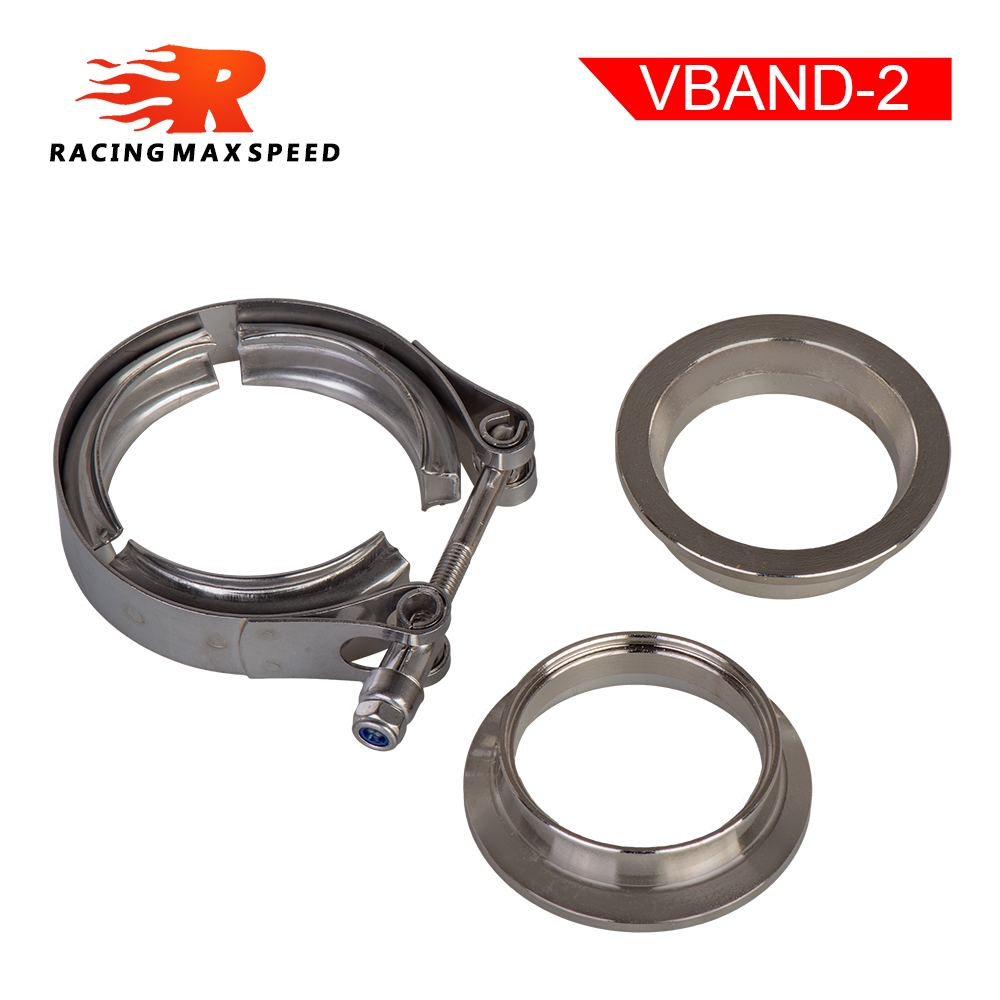 304 Stainless Steel 2 2.5 3 3.5 4 inch V-band Clamp Exhaust Flange 76mm ...