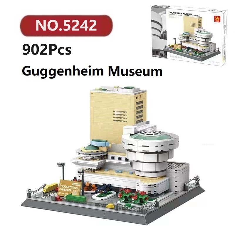Guggenheim Museum Building Blocks 902 Pcs WANGE Architecture Bricks Toy ...
