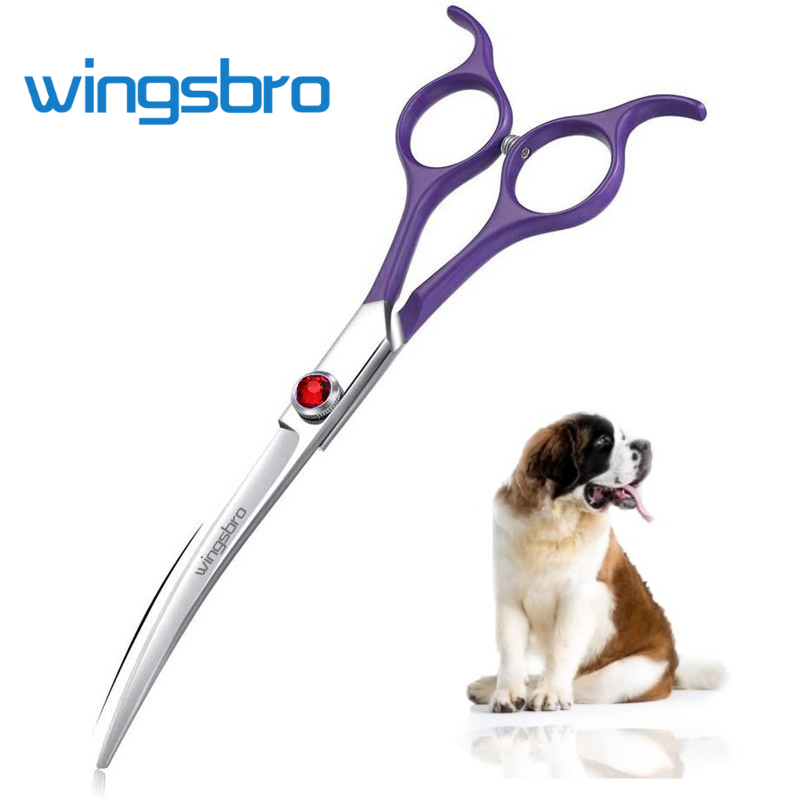 Dog Grooming Scissors, Curved Scissors for Dog Grooming, 7.5 Inch Light ...