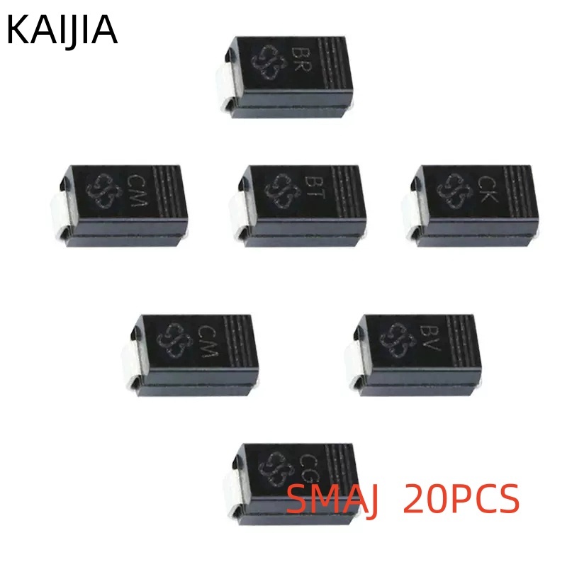 20pcs Original Crystal Tube One-Way Two-Way SMA SMAJ90A RX SMAJ90CA ZX ...