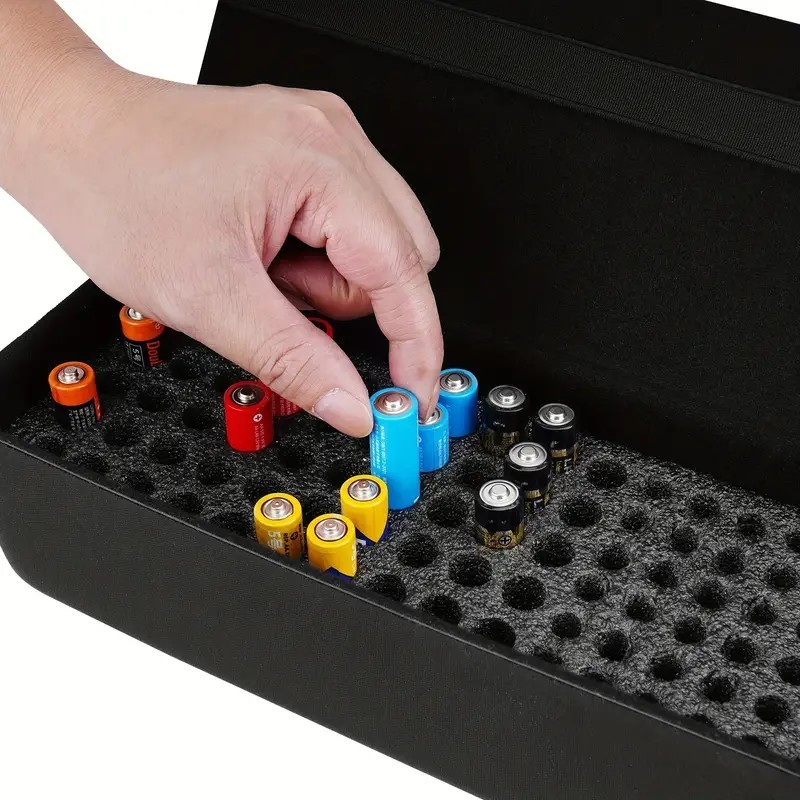 Strong Durable Battery Storage Box, Can Hold 86 AA/AAA Batteries ...