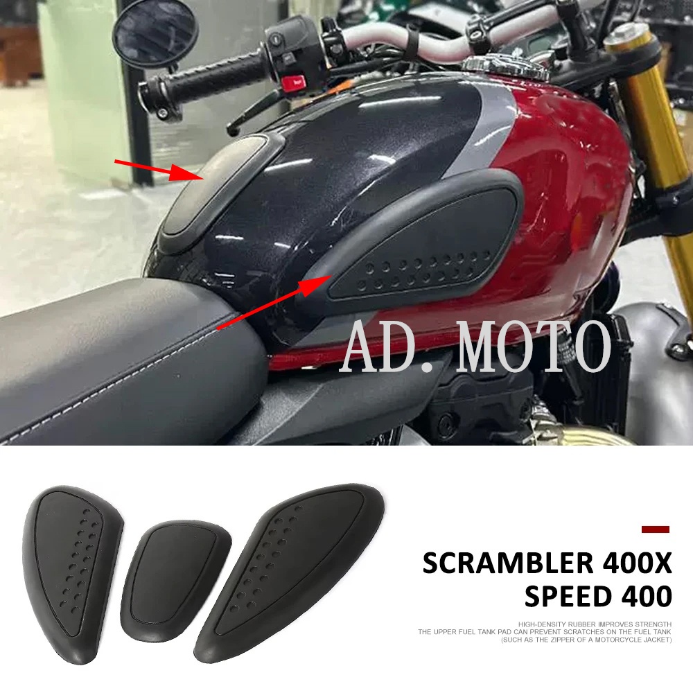 Motorcycle New Rubber Fuel Tank Sticker Pad Anti Slip Traction Decal ...