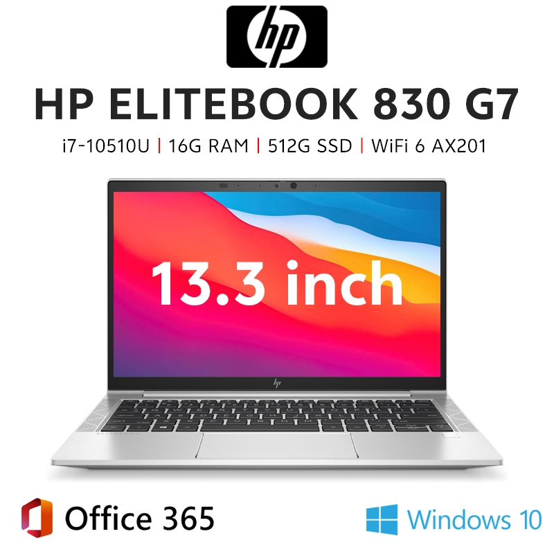 HP Elitebook 830 G7 13.3 inch Narrow bezel laptop Light and portable ...