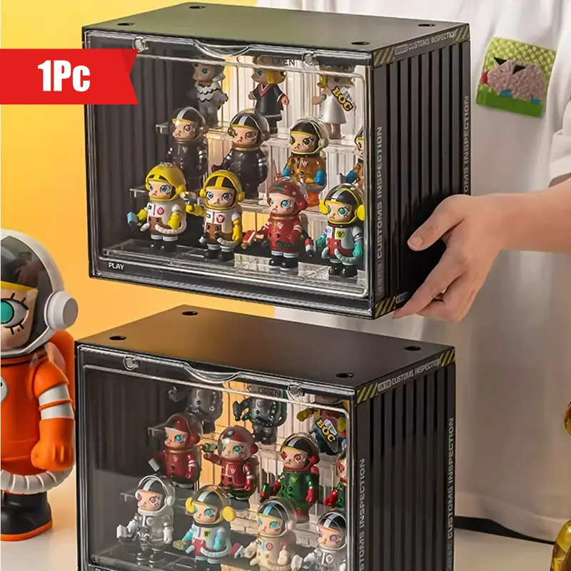 3-layer transparent model display case for figures and collectibles ...