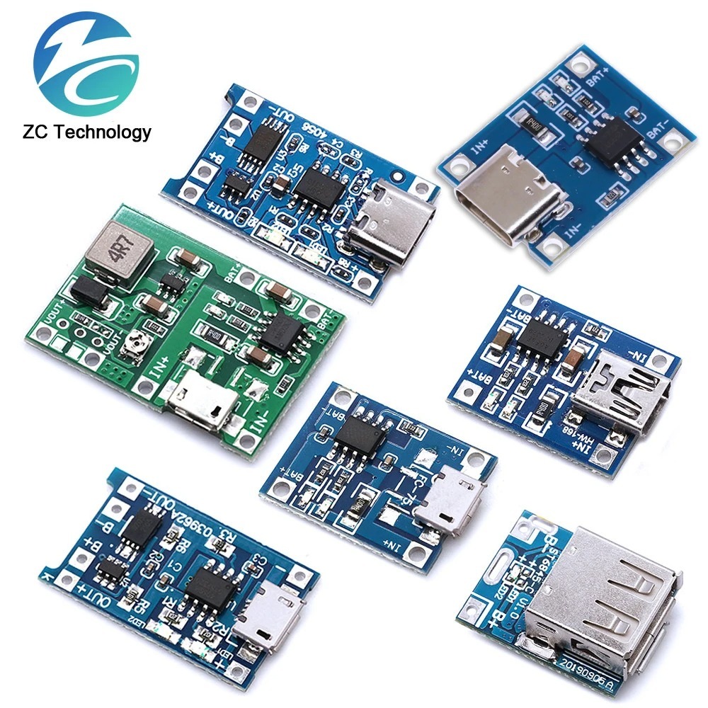 1pcs Micro USB 5V 1A 18650 TP4056 Lithium Battery Charger Module ...