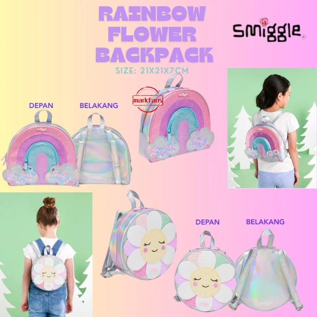 Australia Smiggle Children's backpack girl schoolbag cute sunflower ...