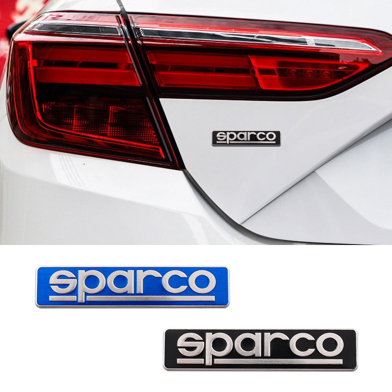 Car Metal Aluminum Label Sparco Sports Version Decorative Sticker Tail ...