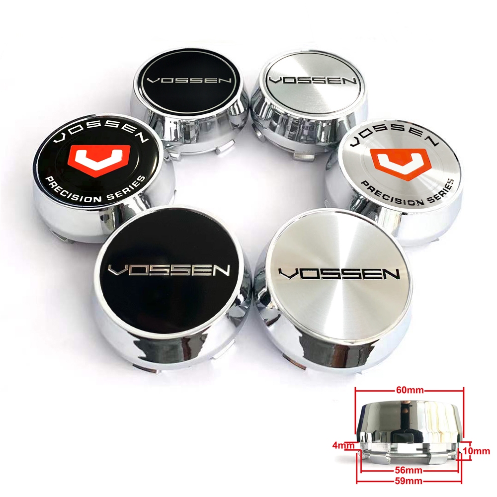 4pc 60mm Outsize Vossen Car Wheel Center Cap High Style Modified Sports ...