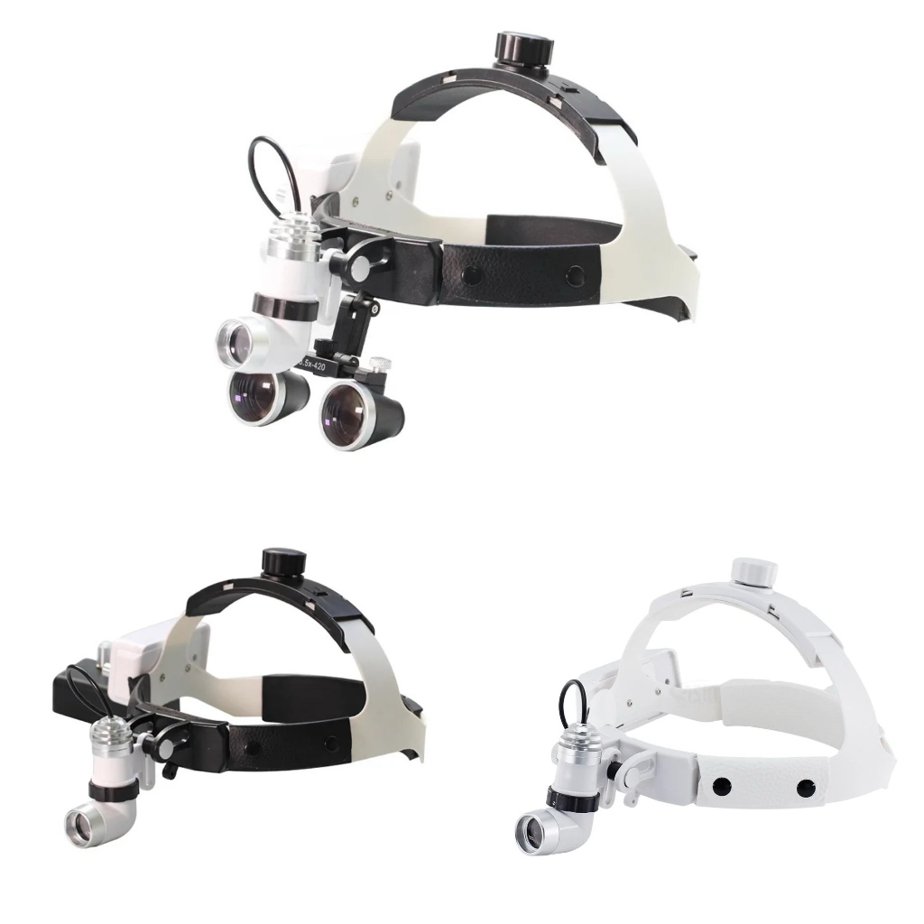 Dental Magnifying Lens Light 5W LED Headlamp Oral Dentist Cosmetic ...