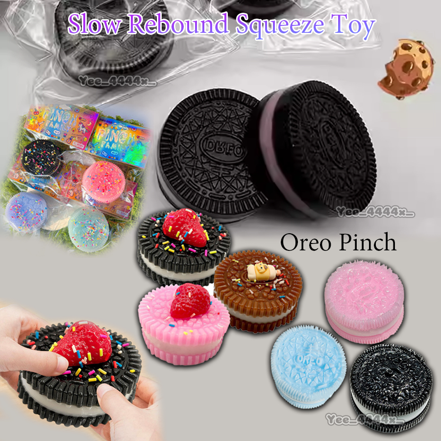 Oreo Pinch Slow Rising Squeeze Toys Soft Cookies Squishy Stress ...