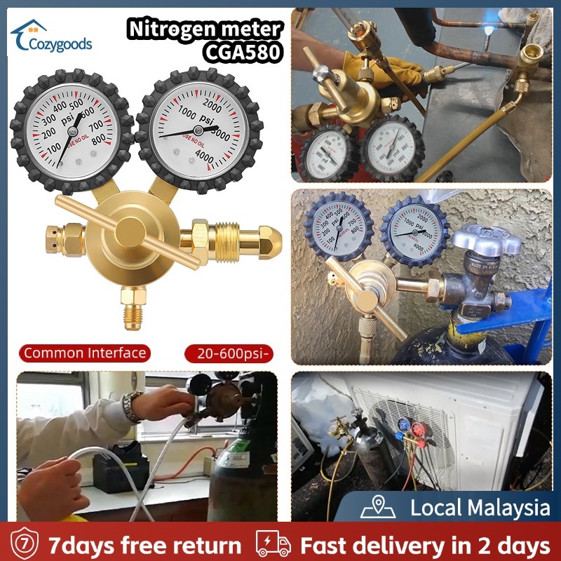 [Local delivery] Hot Nitrogen Pressure Regulator 0-800 PSI Pressure ...