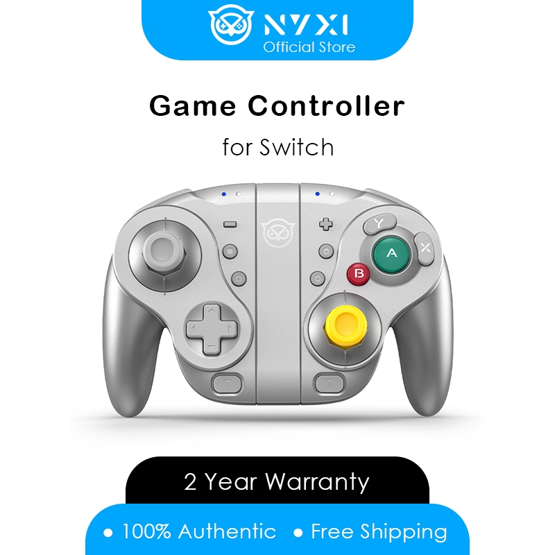 NYXI Wizard Bluetooth Game Controller Platinum Wireless Joypad for Nintendo Switch Joycon ...