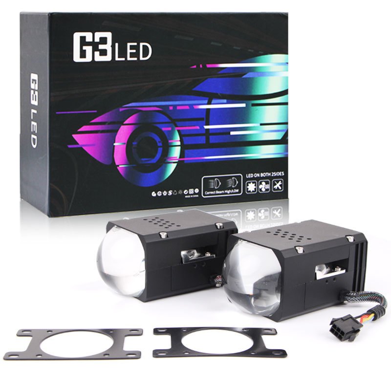 6cm Matrix Dual-Light Lens Headlight Super Bright Modified Distance ...