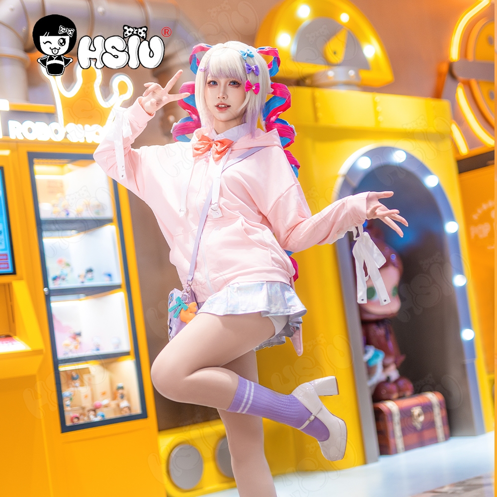 Needy girl overdose cosplay Clothing HSIU Pink Sweatshirt Reflective ...