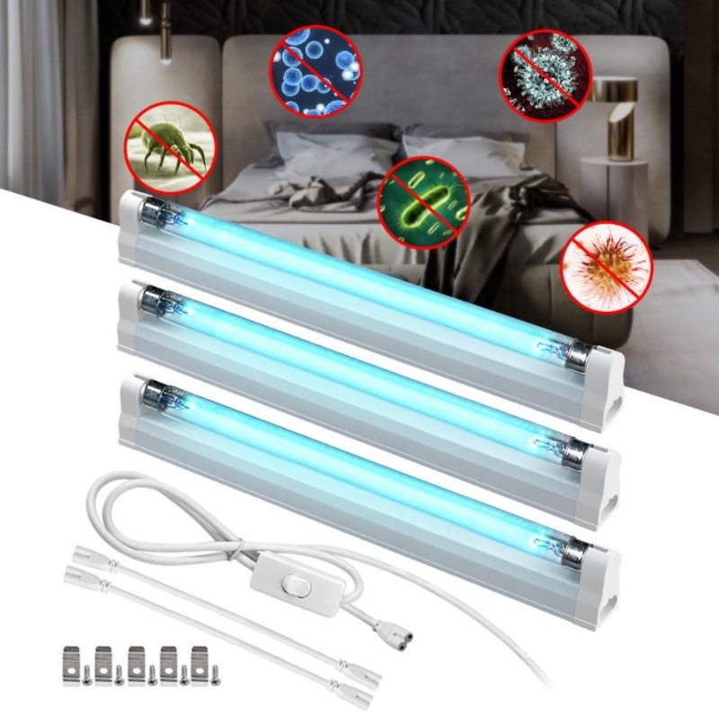 UVC Sterilizer Kill Dust Mite 8W 6W Ultraviolet T5 Deodor Bar Tube 220V ...