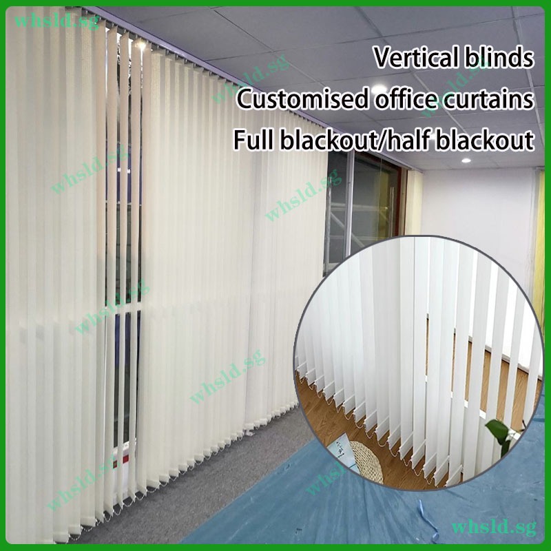 Office Vertical Blinds Curtain Balcony Curtain Venetian Blind Partition ...