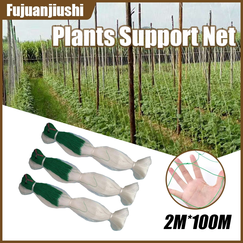 2m X 100m Plant Climbing Net Cucumber Net Netting Garden Net Plant ...