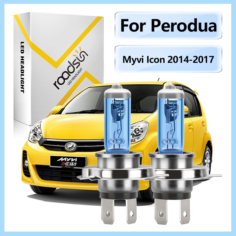 【Fit For Perodua Myvi Icon 2014 2015 2016 2017】Super White Halogen Car ...