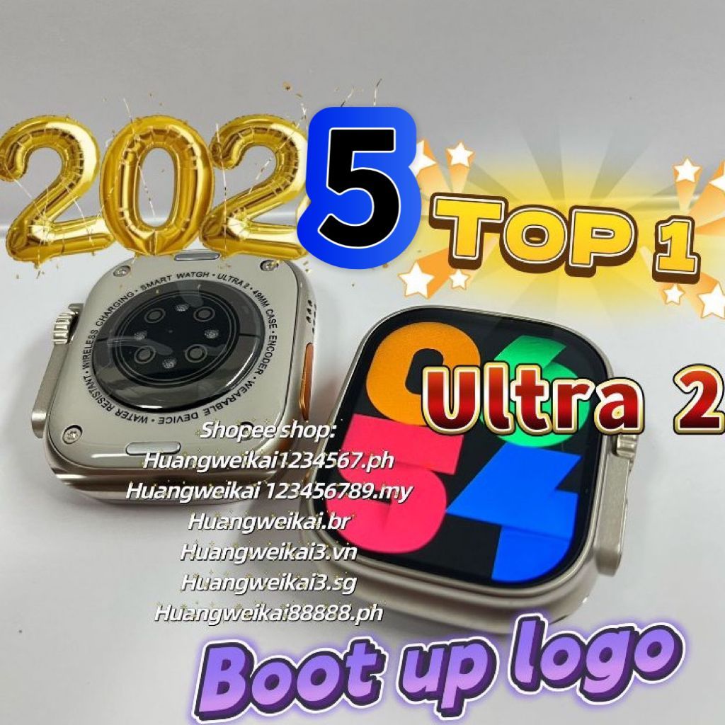 2025 TOP ultra 2 Smart watch Boot up Logo wireless charging full screen ...