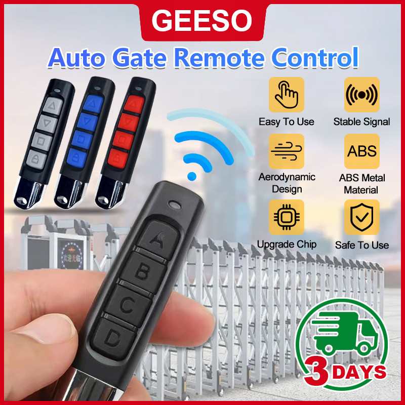 GEESO 330/433mhz Auto Gate Remote Control 4 Button Garage Door Remote ... GEESO 330/433mhz Auto Gate Remote Control 4 Button Garage Door Remote ...