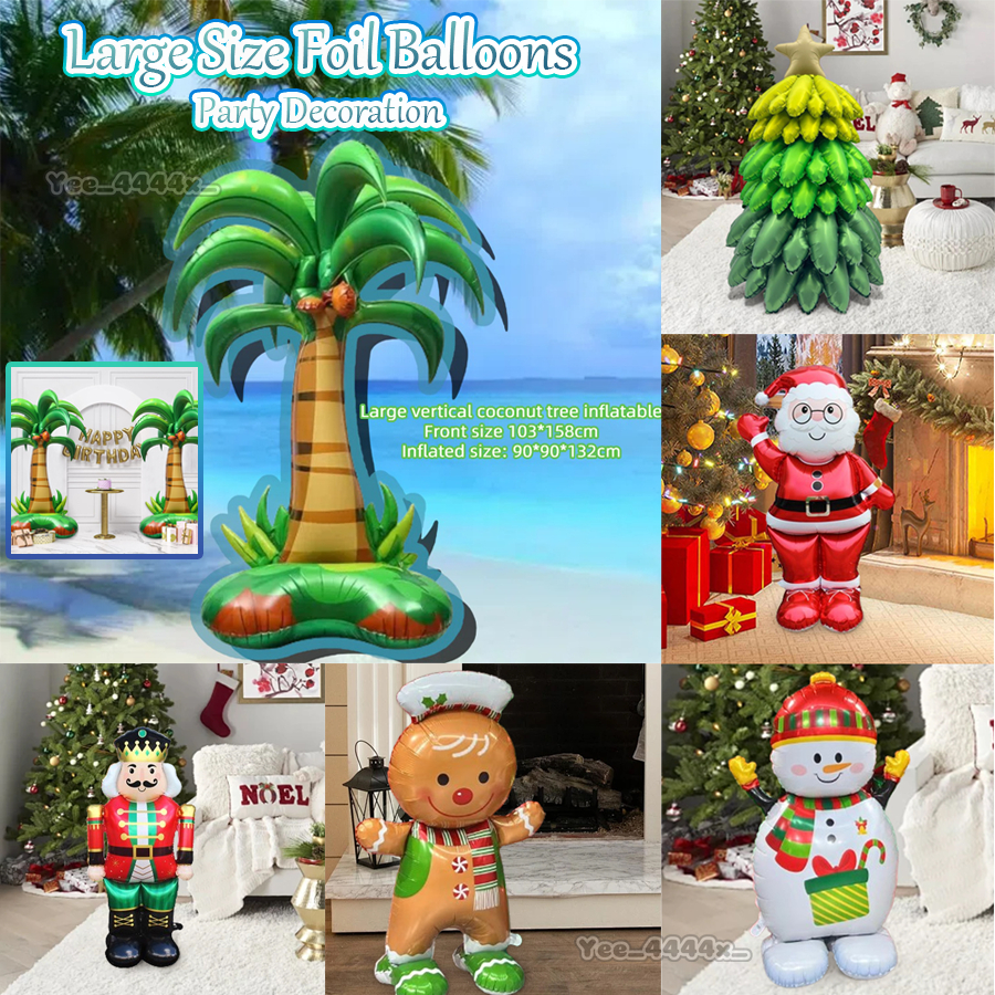 Palm Tree Foil Balloon Large Size Christmas Theme Foil Balloon ...
