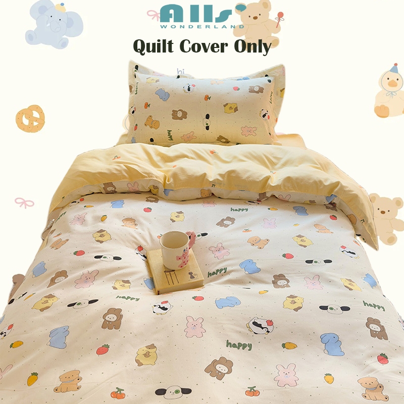 Sarung selimut kartun 1pc Cartoon quilt Cover Only Soft Breathable Cute ...