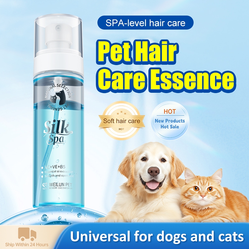 Pet Fur Care Spray for Dogs & Cats Deodorizes Reduces Tangles & Frizz ...