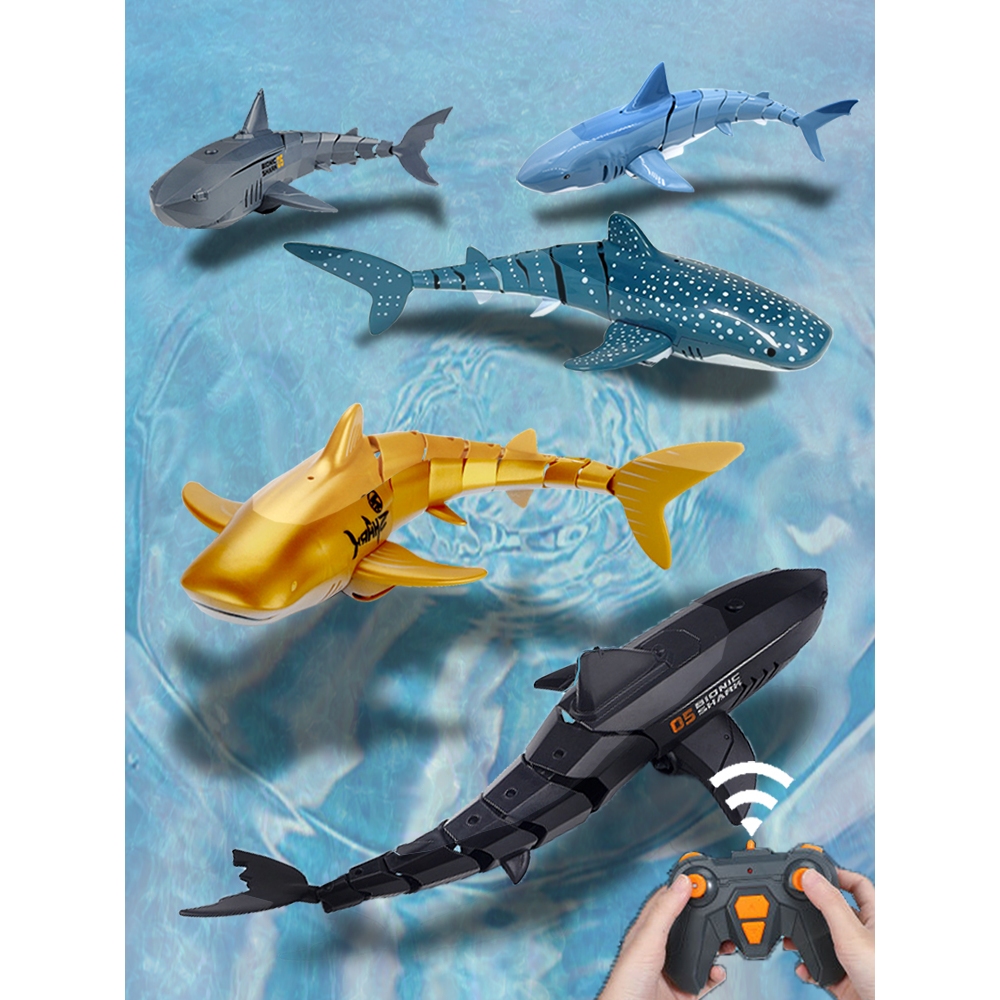 Funny RC Shark Toy Remote Control Animals Robots Bath Tub Pool Electric ...