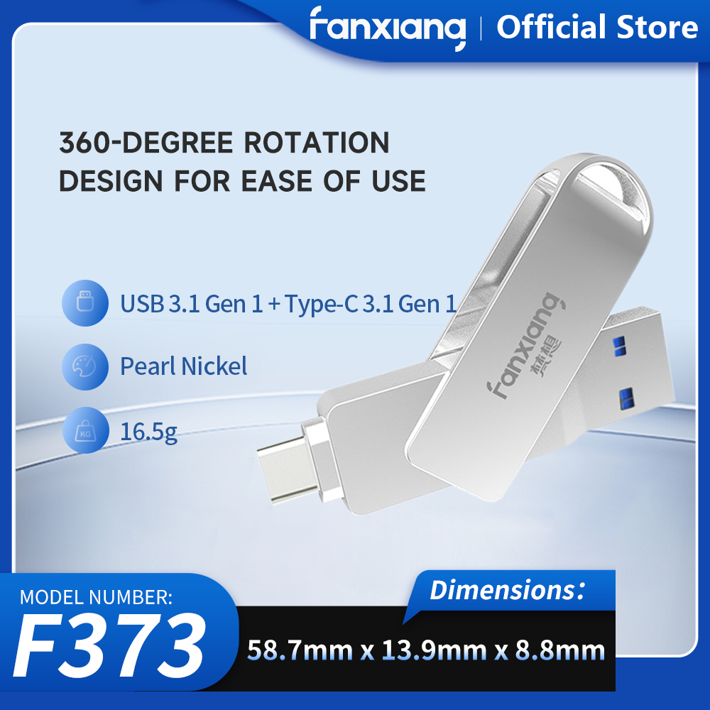 Fanxiang F373 USB 3.1 Gen 1 Type-C Flash Drive (64GB/128GB) | Shopee ...