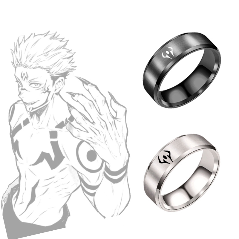 Jujutsu Kaisen Ring Stainless Steel Rings Cosplay Yuji Itadori Okkotsu ...