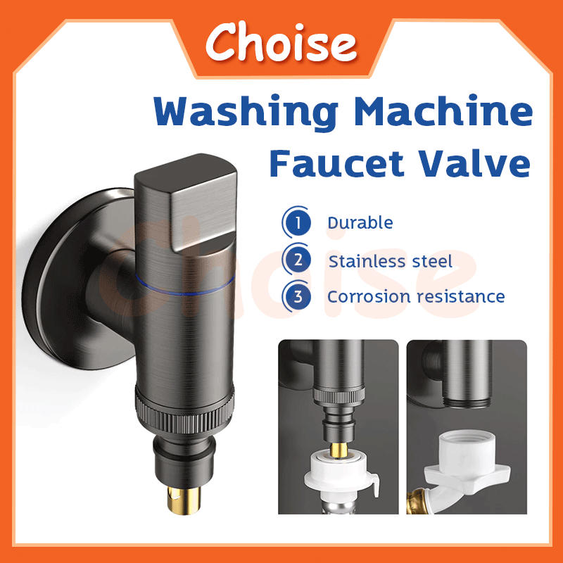 304 stainless Universal Washing Machine Automatic Water Stop Valve ...