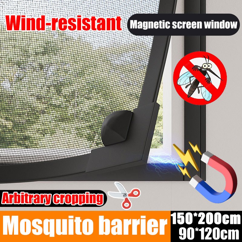 DIY Magnetic Mosquito Net Window Mesh Anti-Insect Fly Bug Mosquito ...