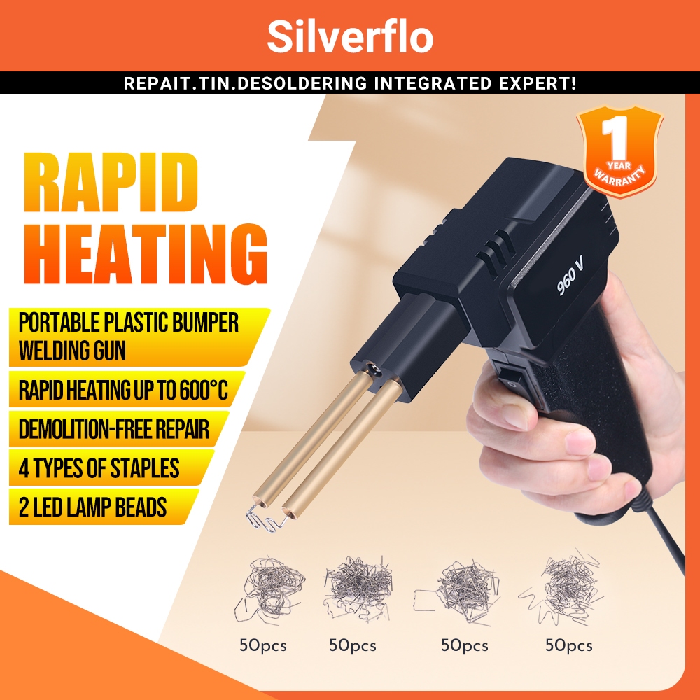 Silverflo 960-V Plastic Welder Gun Rapid Heating Hot Stapler Portable ...